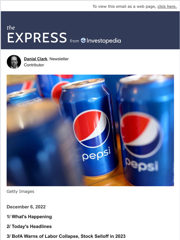 Investopedia: Fizzing Out - PepsiCo will reportedly lay off hundreds of ...