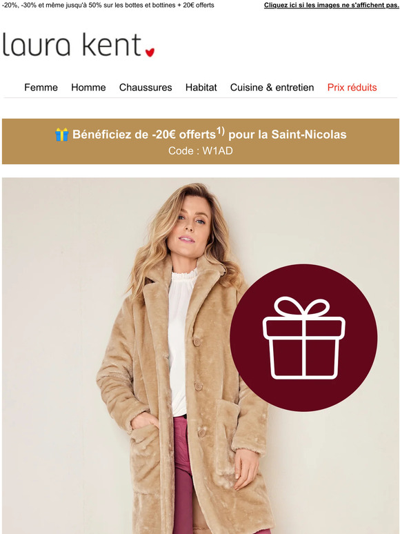 Laura Kent: 🎁 Bénéficiez de -20€ offerts pour la Saint-Nicolas, chère ...