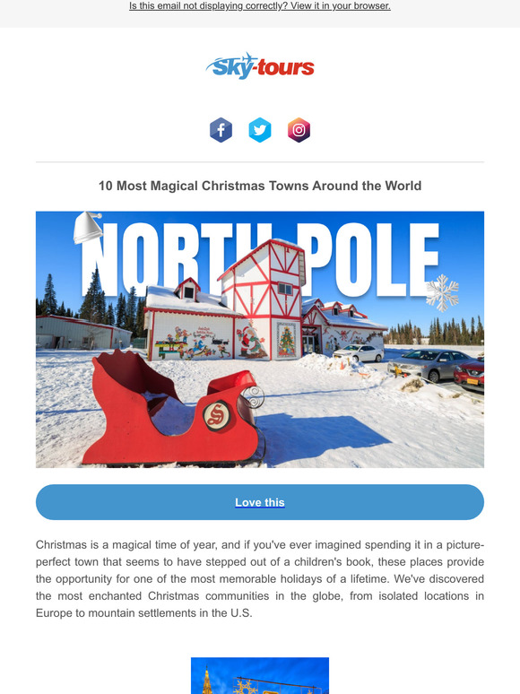 Skytours: 10 Most Magical Christmas Towns Around the World | Milled