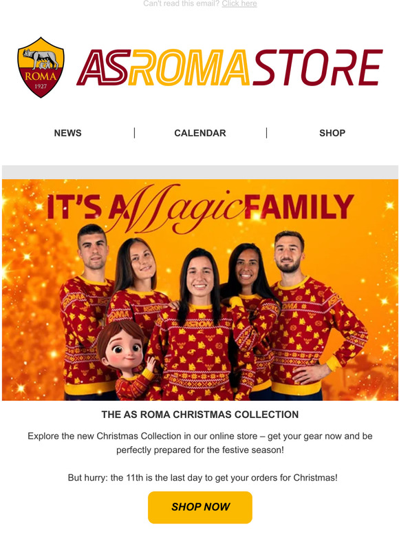 AS Roma: Get ready for the festive season with the new AS Roma ...