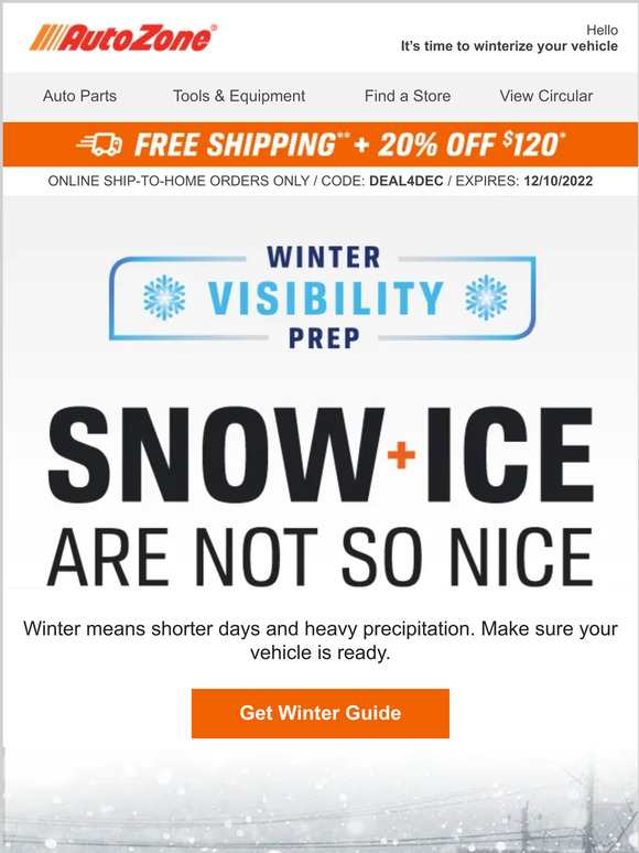AutoZone: Prep for winter with new wipers & headlights | Milled
