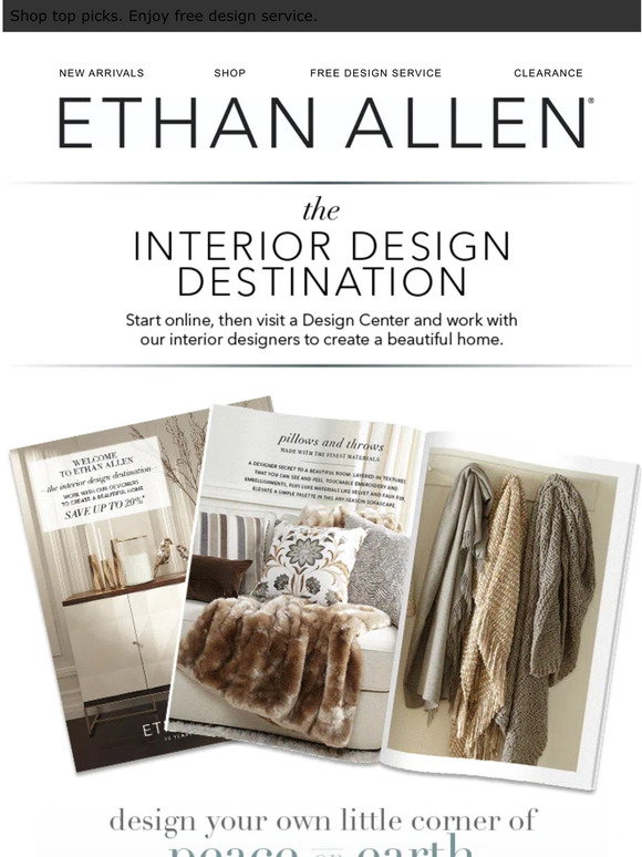 Ethan Allen: New magazine + promo code | Milled