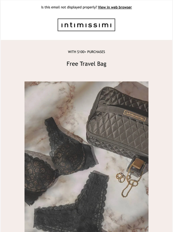 Intimissimi: Free Travel Bag with $100+ Purchases | Milled