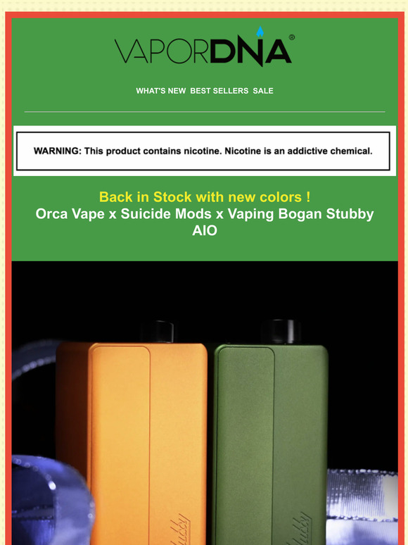 Vapor DNA: Back in stock with new color --- Orca Vape x Suicide Mods x ...