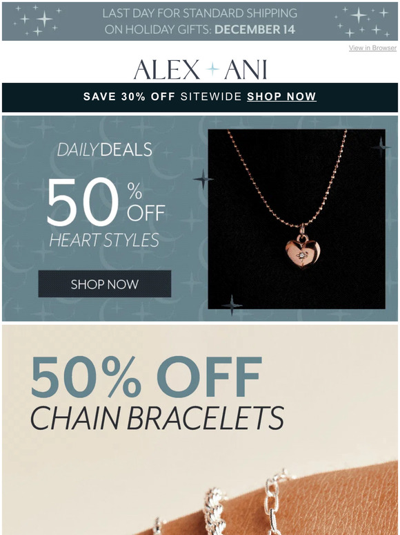 Alex And Ani: TODAY'S DEAL 🌟 50% OFF *NEW* Everyday Chains | Milled