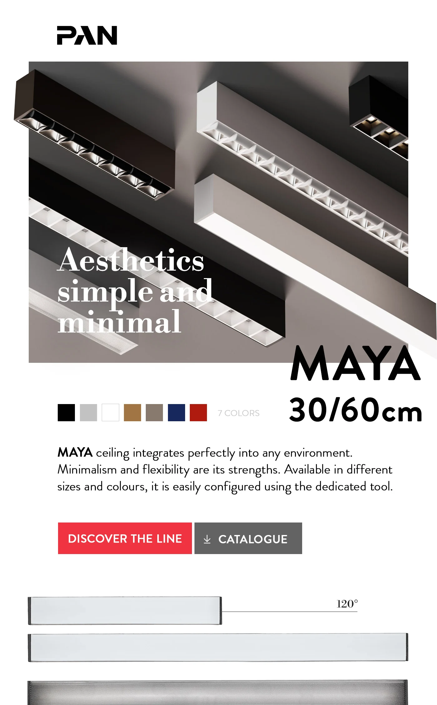 Archiproducts: PAN, Maya ceiling light 30-60: simple and minimal ...