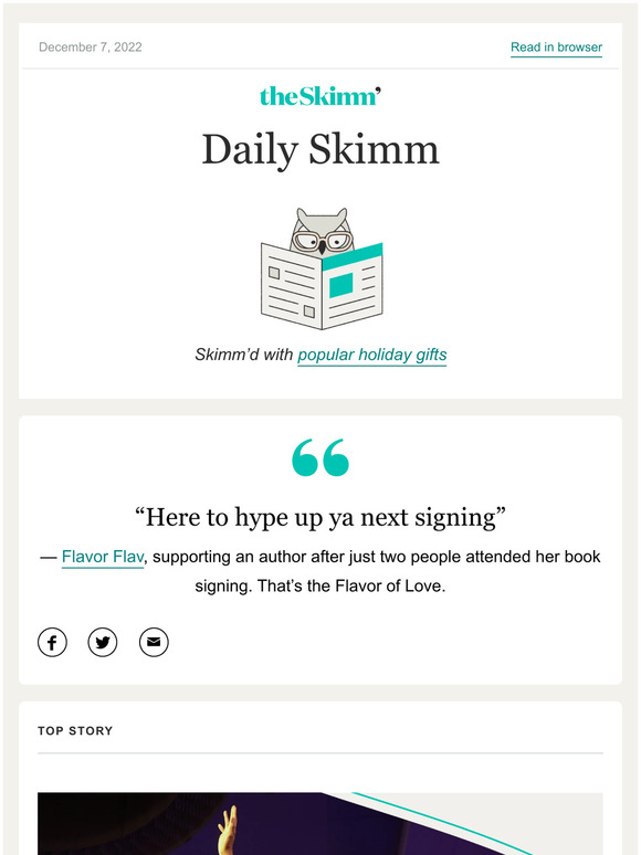 theSkimm: Daily Skimm: Flav be doin' just like this | Milled