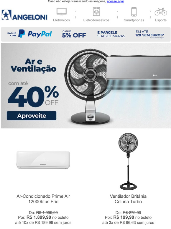 Angeloni: ﻿﻿﻿🥵Lá vem 32 Graus: Vem logo escolher seu Ar﻿🌬﻿️ | Milled