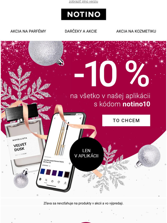 Notino: 10 % zľava na všetko? Ako na to? | Milled