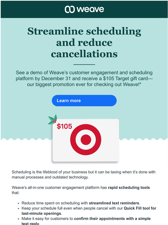 Weave Us Rapid Scheduling For Businesses Milled 