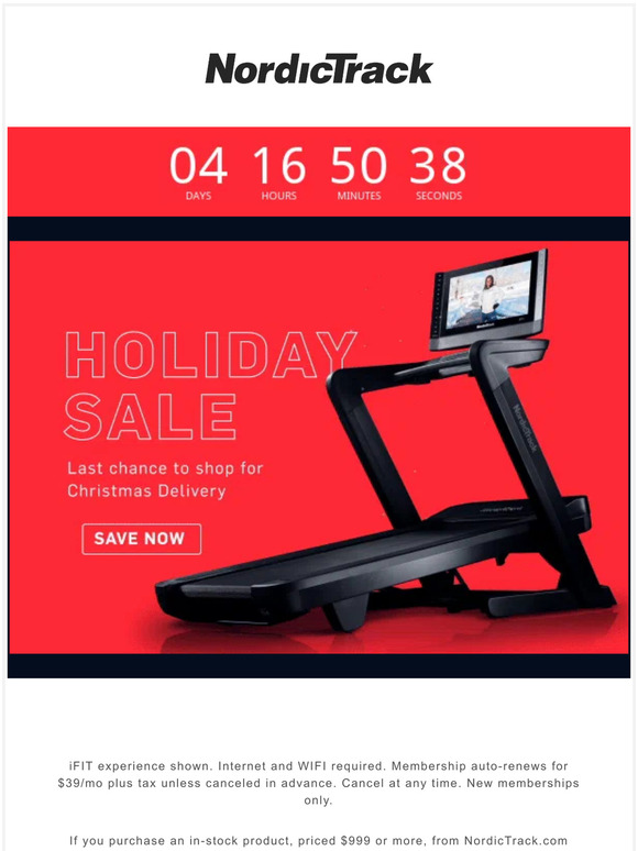 NordicTrack: Hurry: Final days to shop for Christmas delivery! | Milled