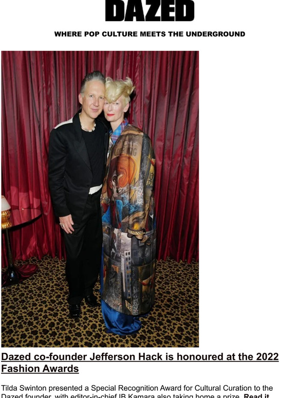 Dazed and Confused: Dazed co-founder Jefferson Hack is honoured at the ... Dazed and Confused: Dazed co-founder Jefferson Hack is honoured at the ...