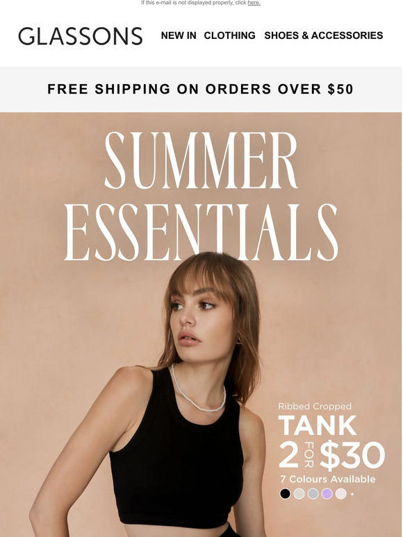 Glassons: Summer Essentials | Milled
