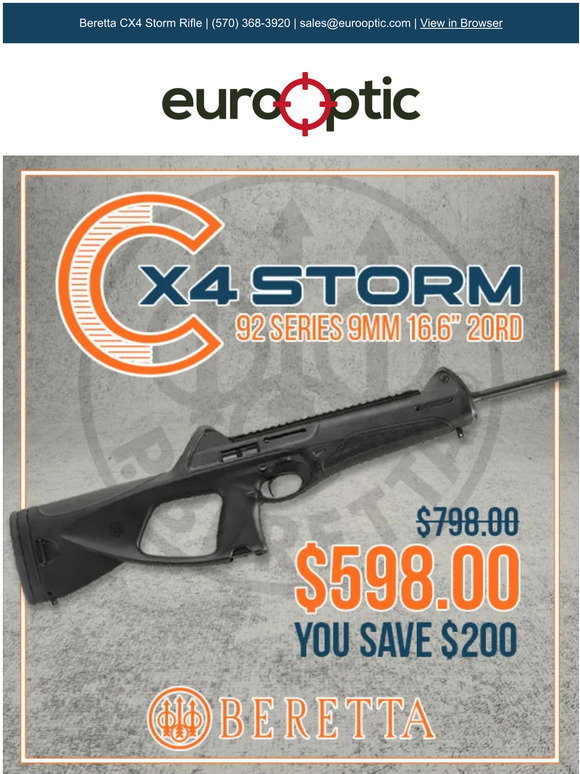EuroOptic.com: $200 OFF: Beretta Cx4 Storm 92 Series Rifle | Milled