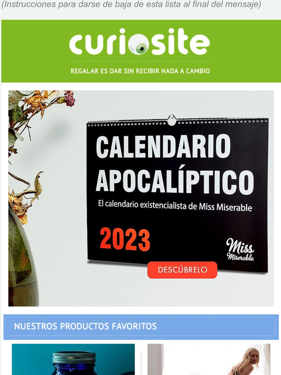 Curiosite: El calendario 2023 de Miss Miserable y muchas más novedades ...