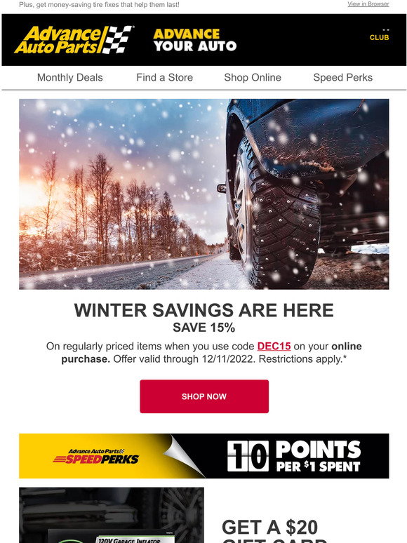 Advance Auto Parts: Gain Traction On Your DIY Projects: Save 15% | Milled