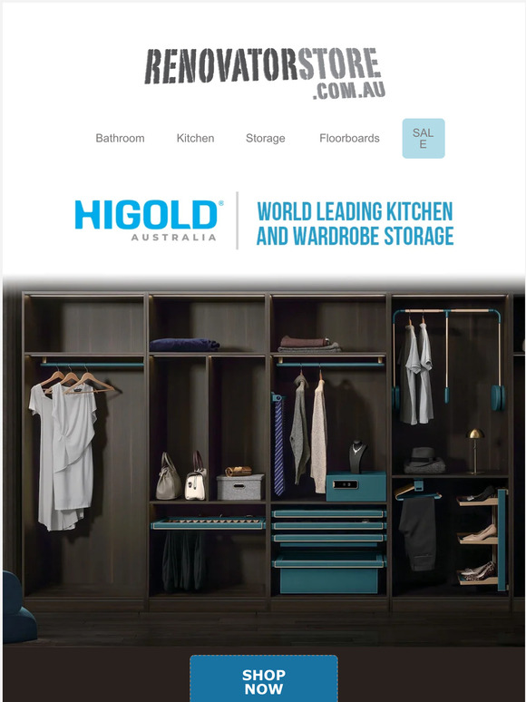 Renovator Store: Declutter your wardrobe with our new Higold storage ...