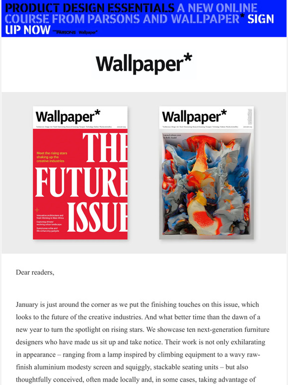 Wallpaper*: Introducing Wallpaper* January 2023: The Future Issue | Milled