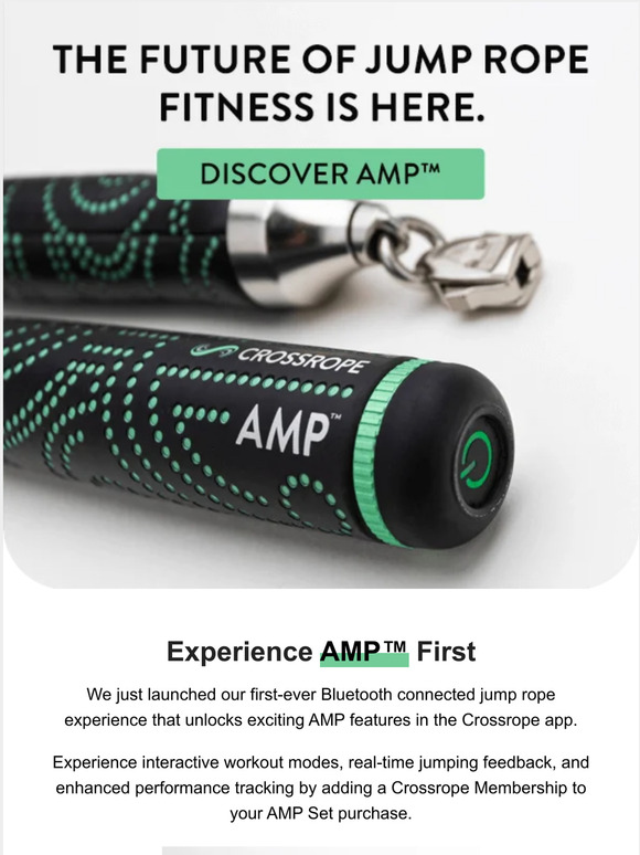 Crossrope: ⚡️ Introducing AMP: the future of jump rope | Milled