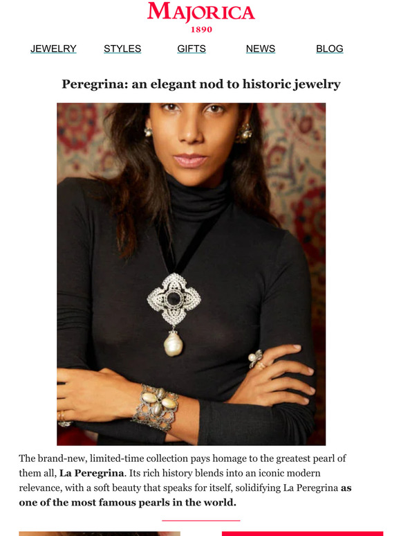 Majorica: La Peregrina, the most famous pearl in the world | Milled