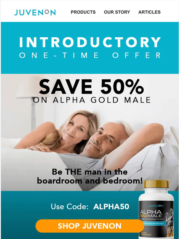 Juvenon: 🥁🥁 Introducing...ALPHA GOLD MALE | Milled