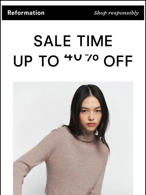 Reformation Email Newsletters: Shop Sales, Discounts, and Coupon Codes