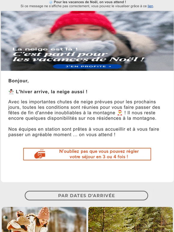 Odalys Vacances: ⛄ Il neige 🥰 Nos équipes à la montagne n'attendent ...