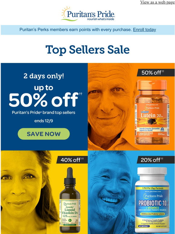 Puritan's Pride: Top-selling supplements » now up to 50% OFF | Milled