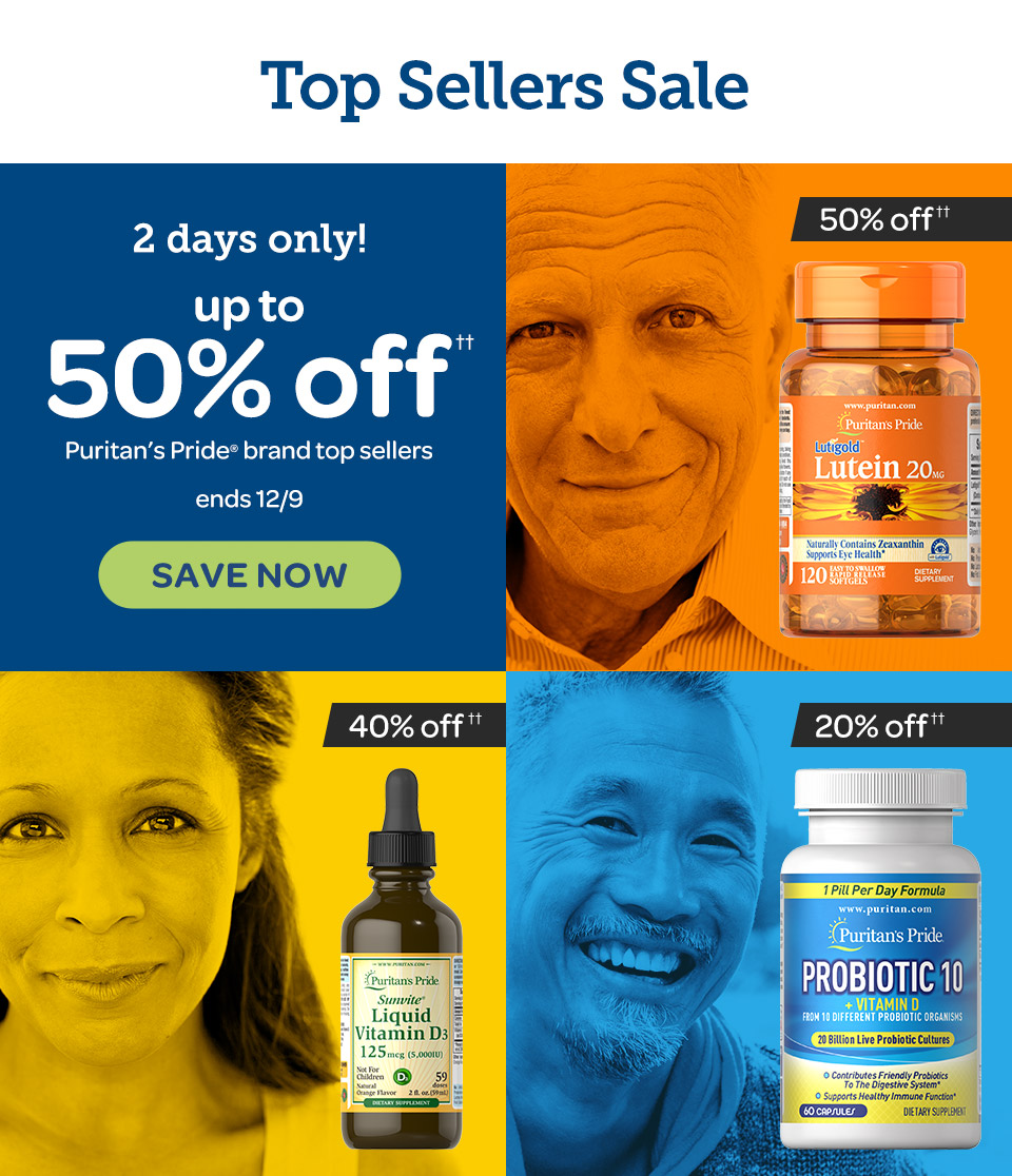 Puritan's Pride: Top-selling supplements » now up to 50% OFF | Milled