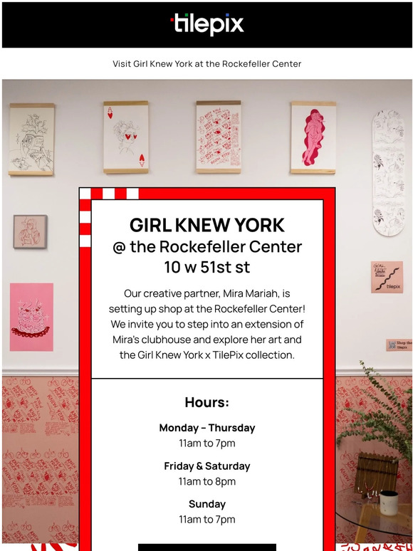 TilePix: TilePix is in Rockefeller Center at Girl Knew York’s Pop Up ...