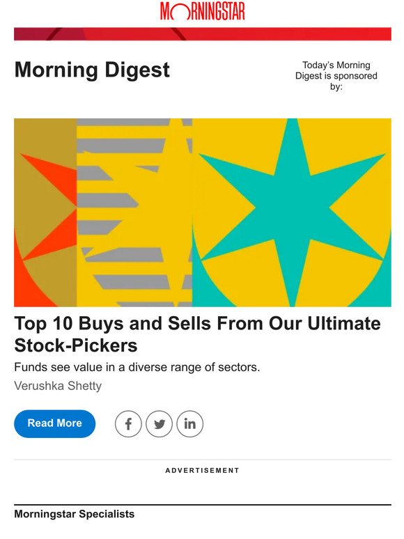 Morningstar: Top 10 Buys and Sells From Our Ultimate Stock-Pickers | Milled