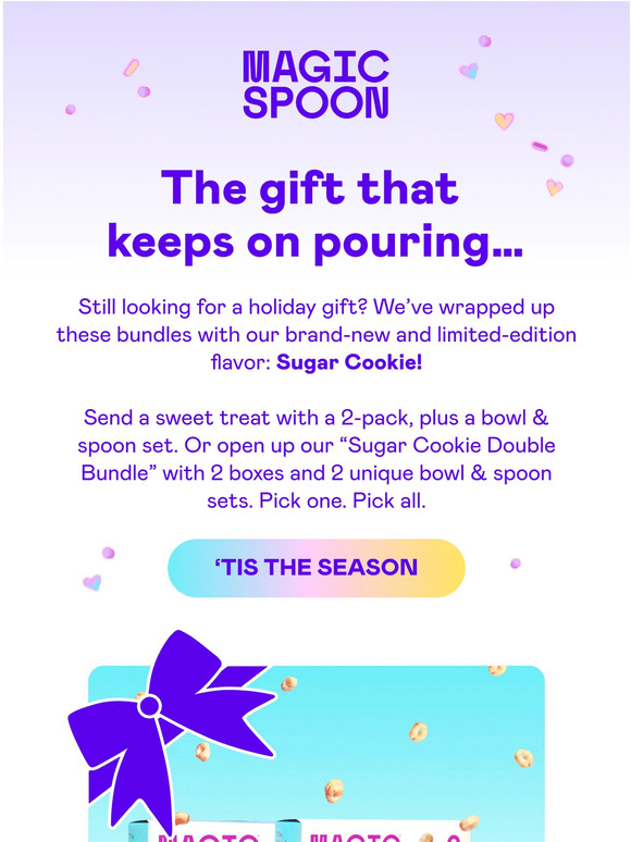 Magic Spoon: Get our holiday bowl & spoon bundles! | Milled