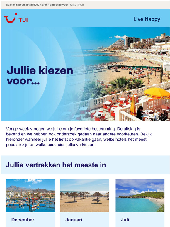 TUI: Dit zijn jullie favoriete vakanties | Milled