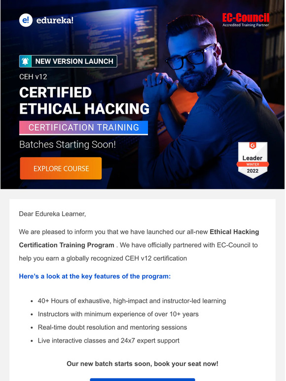 Edureka: Welcome to the Certified Ethical Hacking Training | Milled