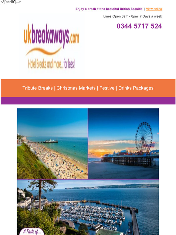 UK Breakaways: A Taste of 2023 - Seaside Breaks | Milled