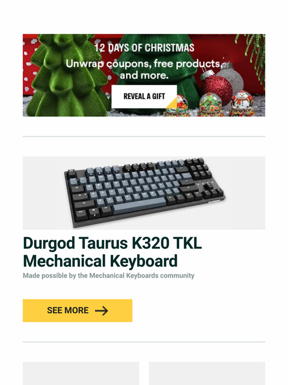 Drop: Durgod Taurus K320 TKL Mechanical Keyboard, Drop + Chasing ...