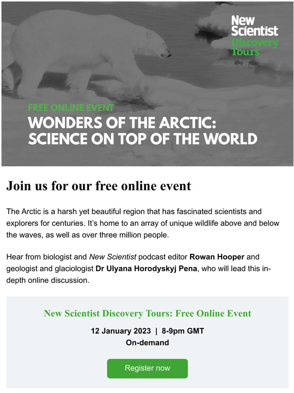 New Scientist: Discover the wonders of the Arctic at our free online ...