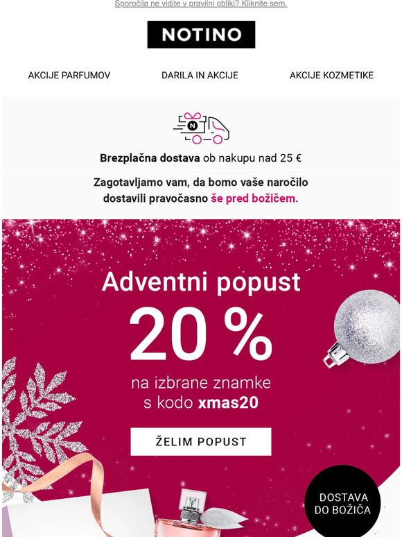 Notino: 20 -% adventni popust na TOP znamke. | Milled