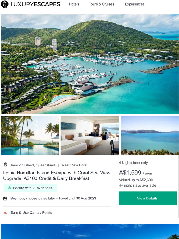 Luxury Escapes: Last Chance: Famous Hamilton Island Iconic Escape w ...