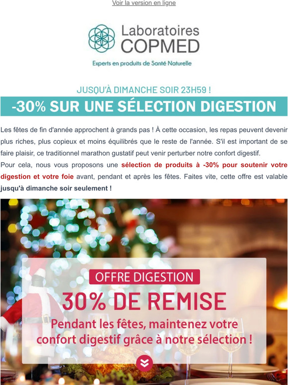 Copmed: OFFRE FLASH : Facilitez votre digestion grâce à notre sélection ...