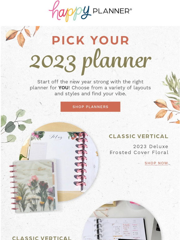The Happy Planner: Choose Your 2023 Happy Planner! | Milled