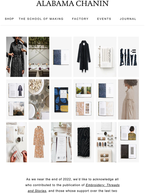 Alabama Chanin: Thank You: Two Decades of Sustainable Design | Milled