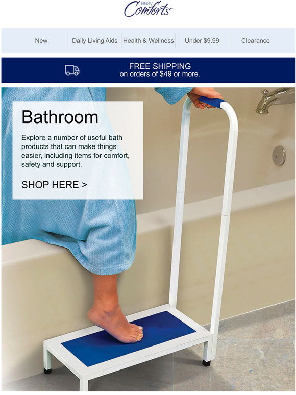 Easy Comforts: Make the bathroom your safe place >> | Milled