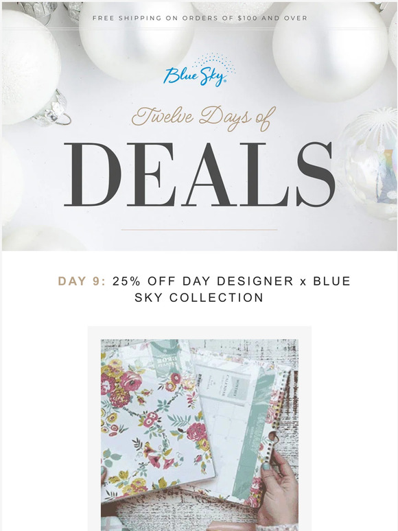 Blue Sky: Day 9: 25% off the 2023 Day Designer for Blue Sky Collection ...