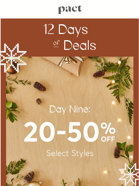 PACT Apparel: Black Friday’s back! But not for long. | Milled