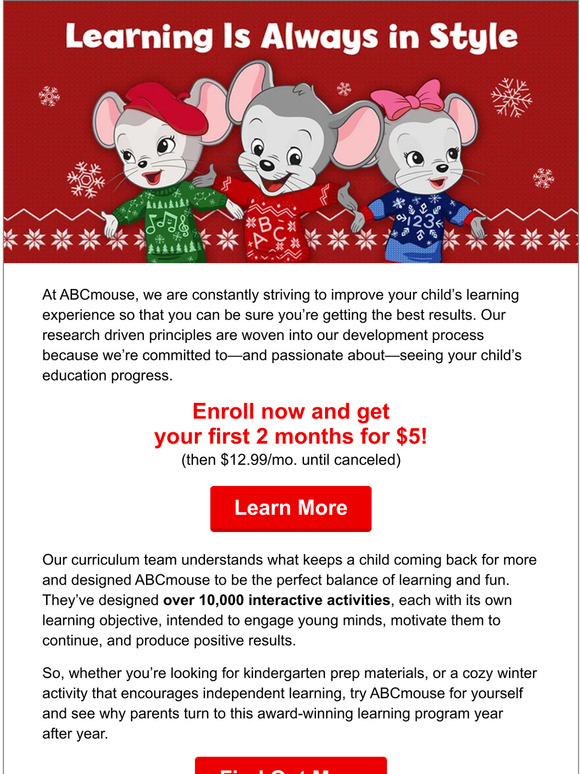 ABCmouse.com: Cozy Up with Learning | Milled