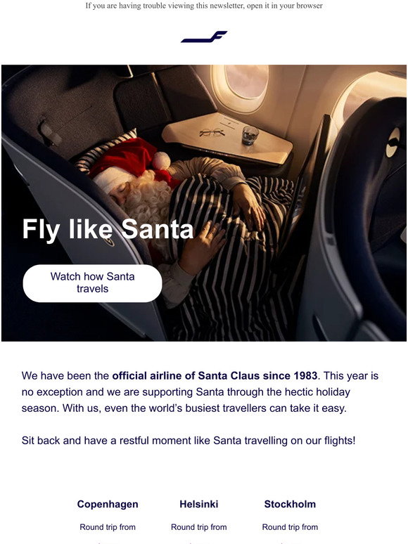 Finnair: Fly with the official airline of Santa Claus | Milled
