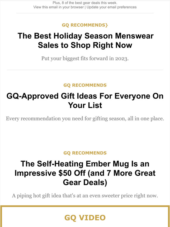 GQ: The Best GQ-Approved Gift Ideas For Everyone On Your List | Milled