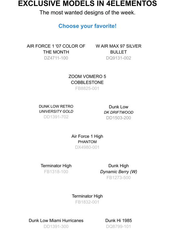 4Elementos: Models of the week: latest releases 😍 | Milled