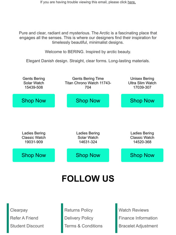 WatchShop: BERING - Inspired by arctic beauty | Milled